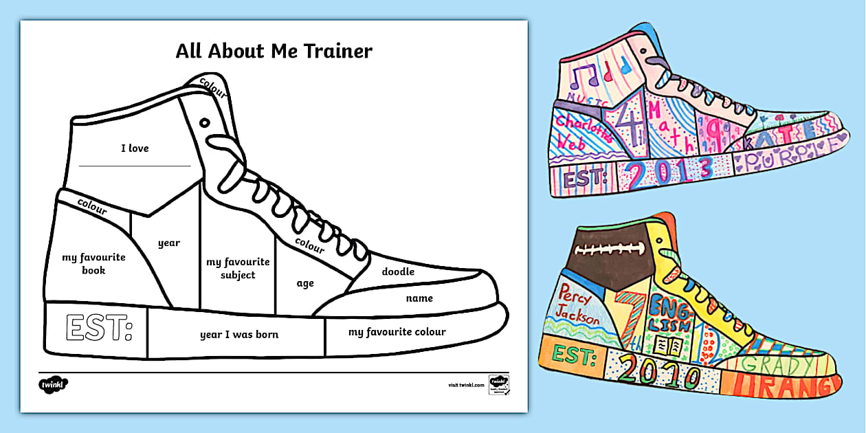 All About Me Trainer - Twinkl - KS2 (teacher made) - Twinkl