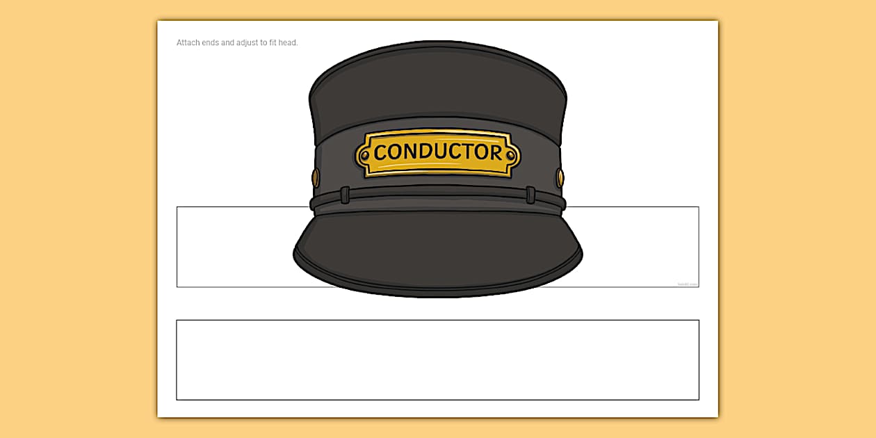 Coloured Bus Driver Hat | Role-Play Headband | Twinkl | EYFS