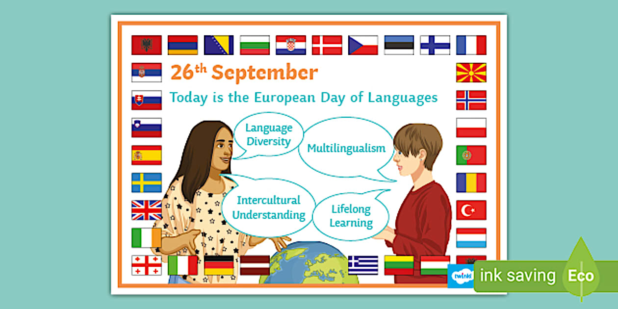 European Day of Languages Poster - Display Resource - Twinkl