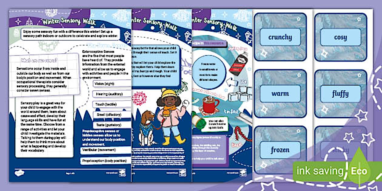 Winter Sensory Walk (teacher made) - Twinkl