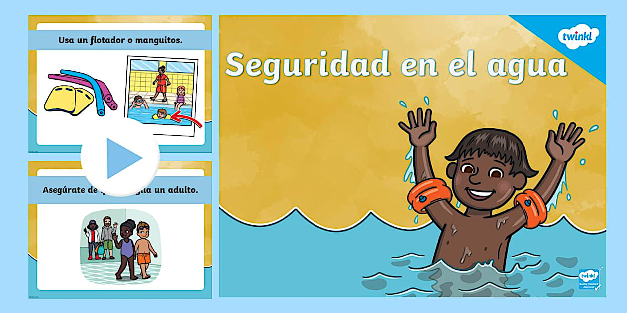 Presentación: Seguridad en el agua (teacher made) - Twinkl