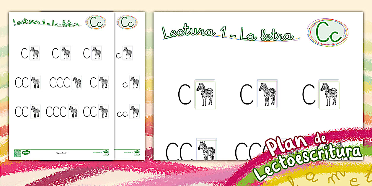 Plan de lectoescritura: La letra C - Lectura 1 - Twinkl