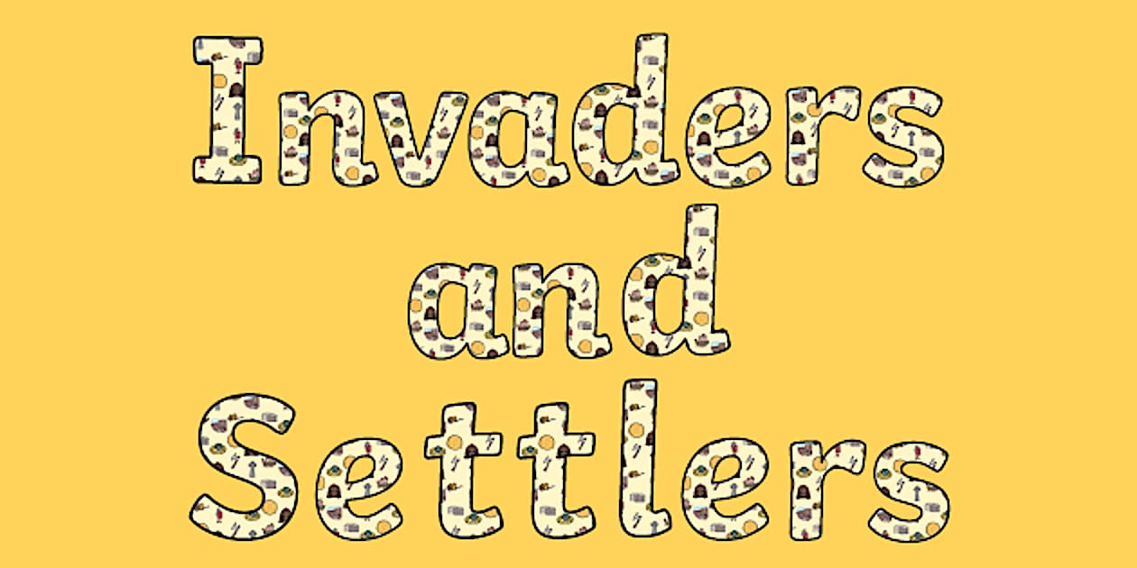 'Invaders and Settlers' Display Lettering - Twinkl