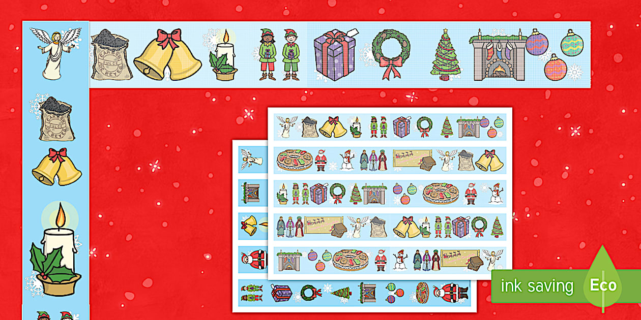 Pack de bordes: La Navidad | Recursos | Twinkl - Twinkl