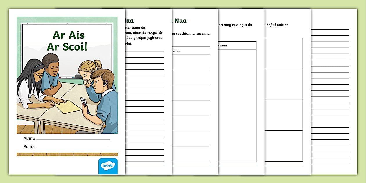 Ar Ais ar Scoil Leabhrán EC2 (teacher made) - Twinkl