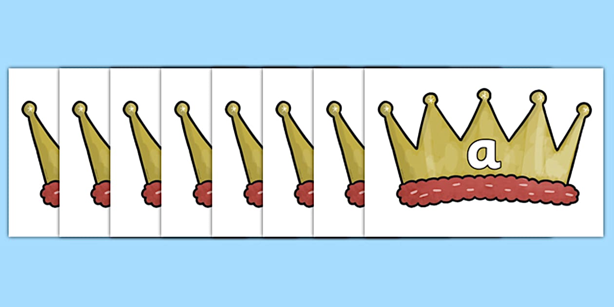 100 High Frequency Words on Crowns (Teacher-Made) - Twinkl