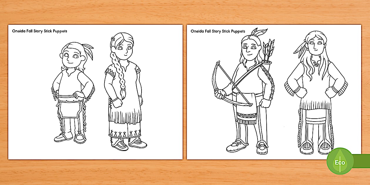 Oneida Fall Story – Stick Puppets