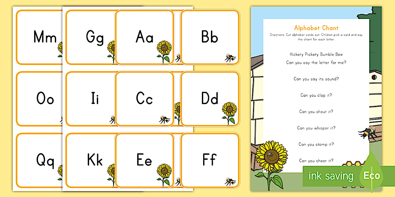 Alphabet Letter Chant Group Activity - Twinkl