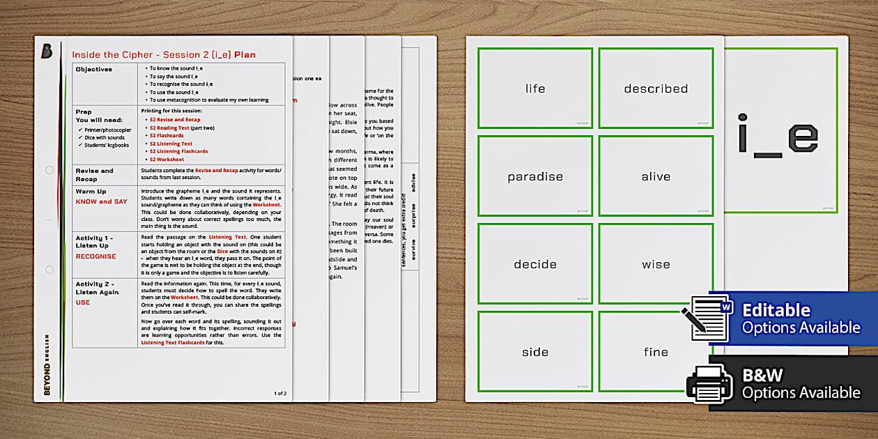 ITC Phonics Stage Five, Week 2 - Session 2 (i_e) - Twinkl