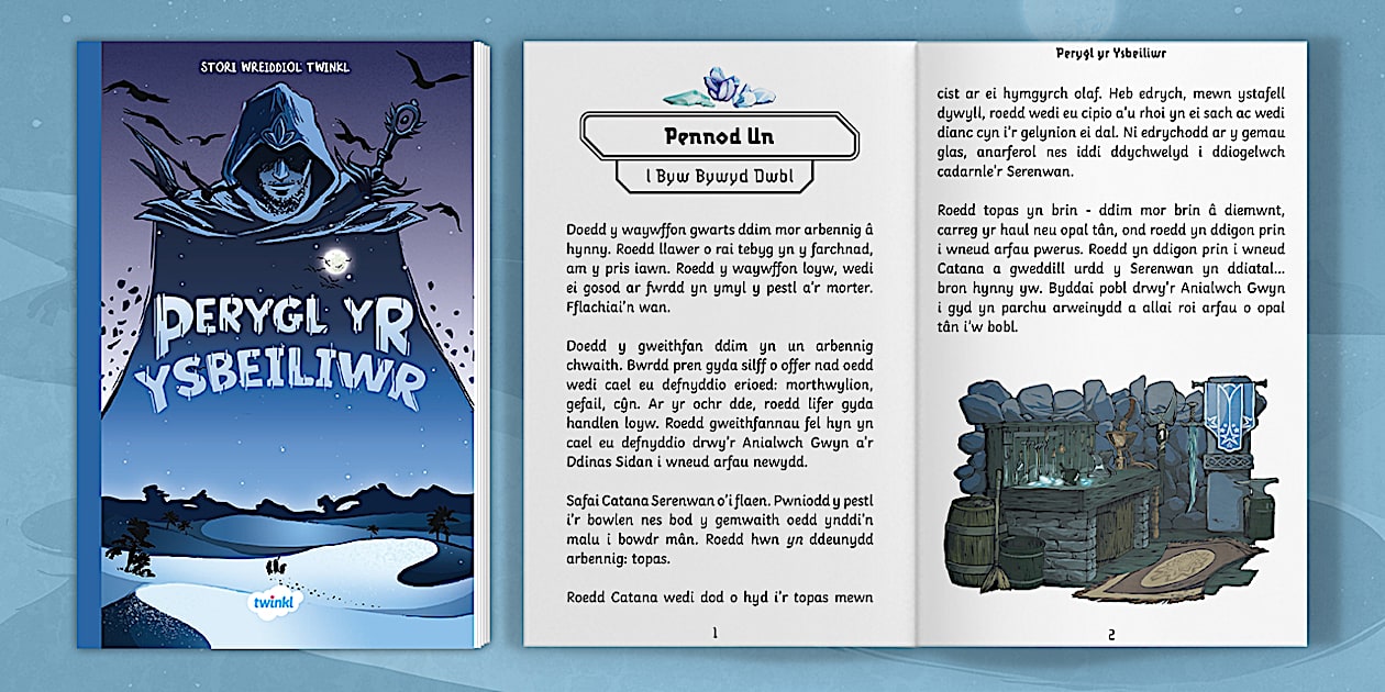 eLyfr Perygl yr Ysbeilwyr (teacher made) - Twinkl