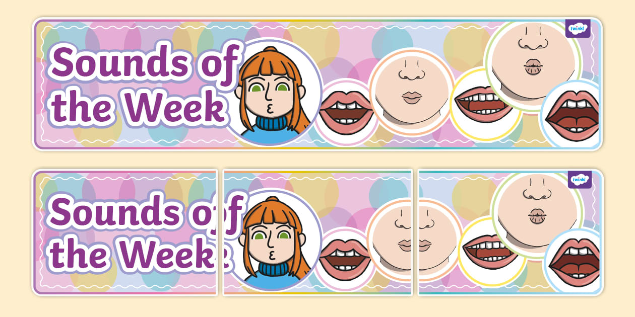 👉 * NEW * Sounds of the Week Display Banner - Phonics Banner - Twinkl