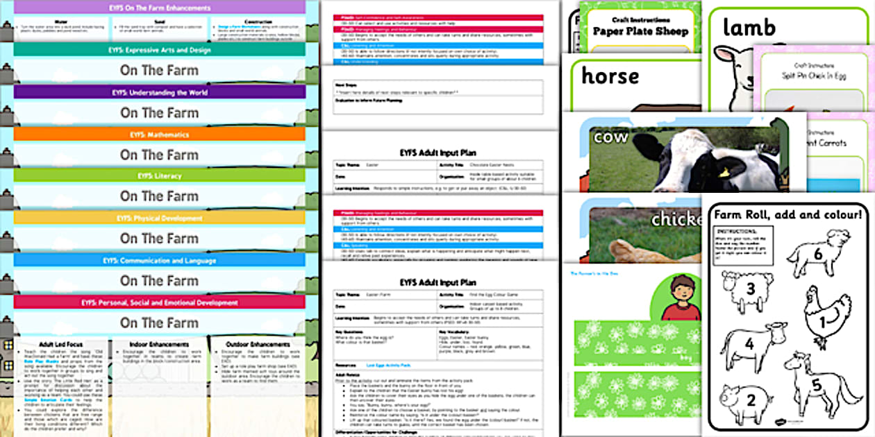 Farm Planning Pack | EYFS Medium-Term Planning: Animals