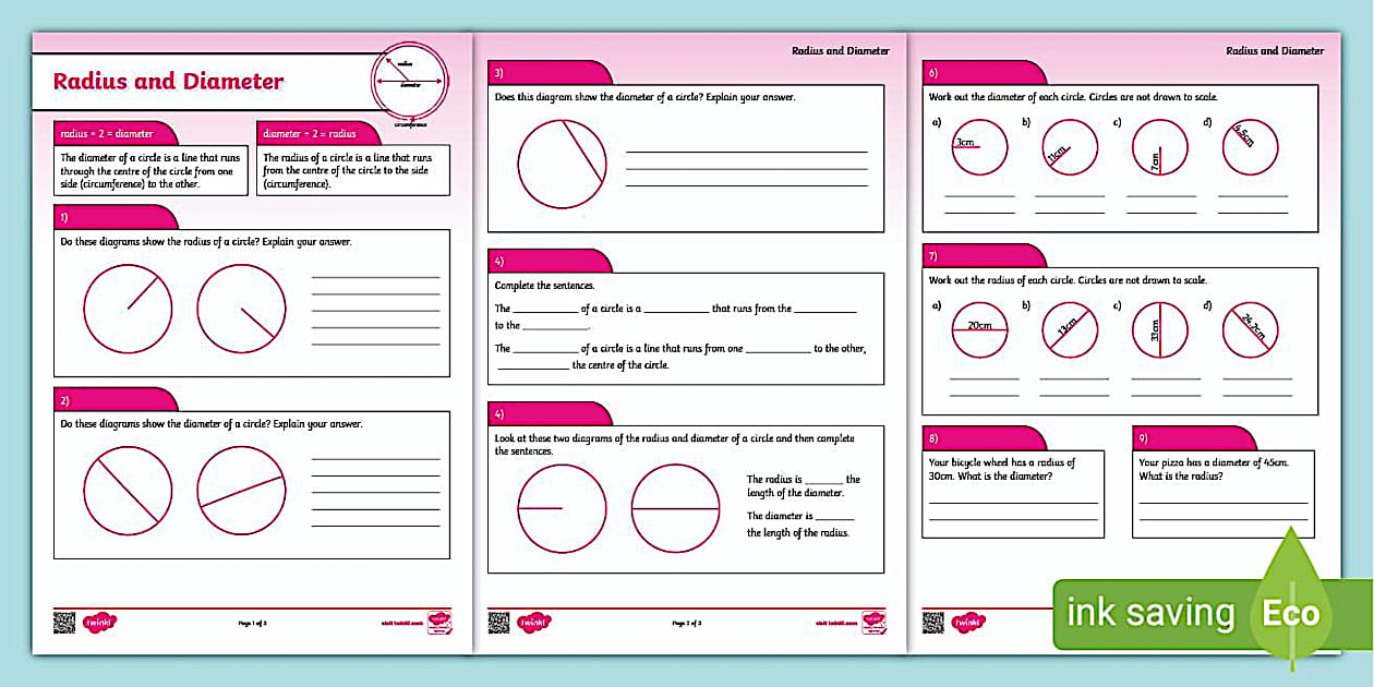 👉 Radius or Diameter of a Circle | Twinkl | Maths | KS2