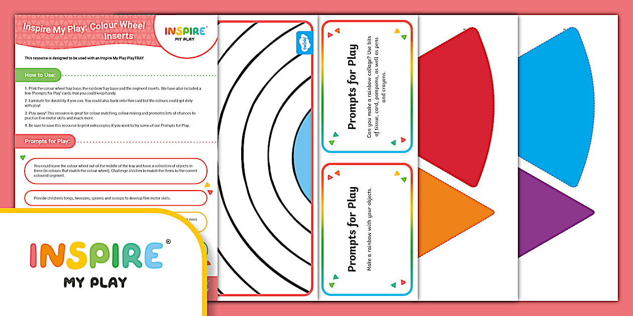 Inspire My Play: Colour Wheel Inserts - Twinkl