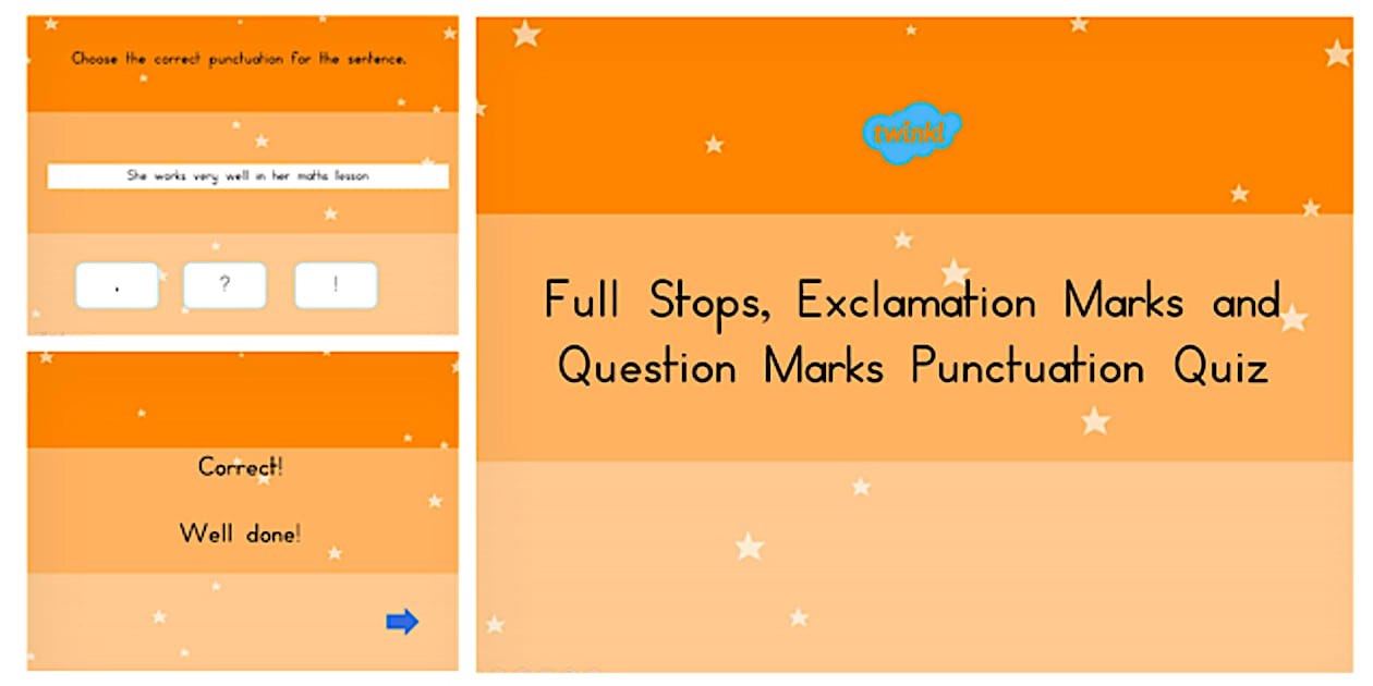 Australia - Using a Full Stop Question Mark or Exclamation Mark Language