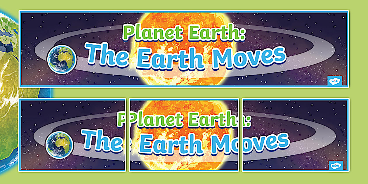 Planet Earth and Beyond: Planet Earth: Banner (teacher made)