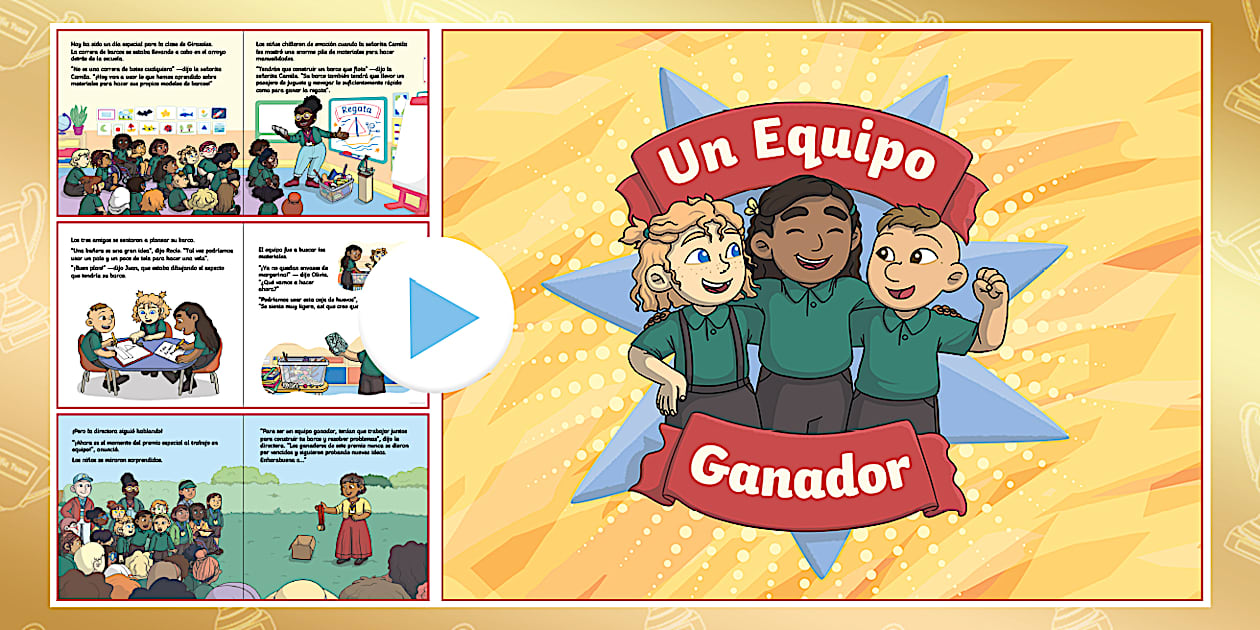 PowerPoint: "Un Equipo Ganador" (professor feito) - Twinkl