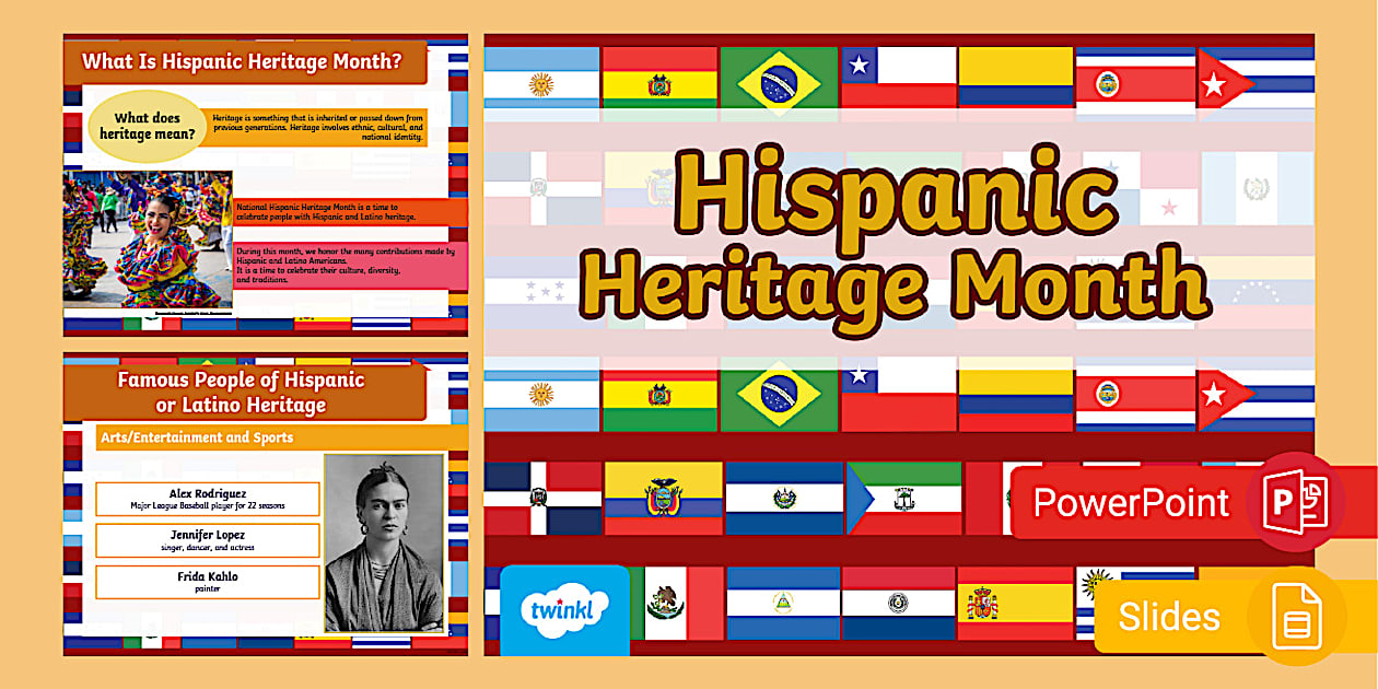 Hispanic Heritage Month PowerPoint & Google Slides 3rd-5th