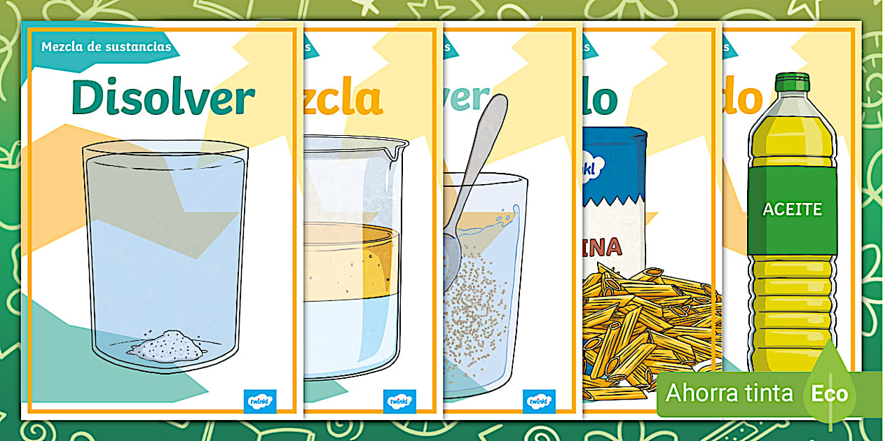 Pósters: Mezcla de sustancias (creat de profesori) - Twinkl