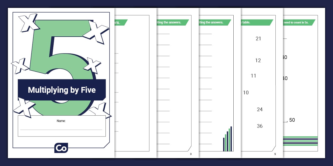 Reinforcing Number: Multiplying By 5 Activity Booklet
