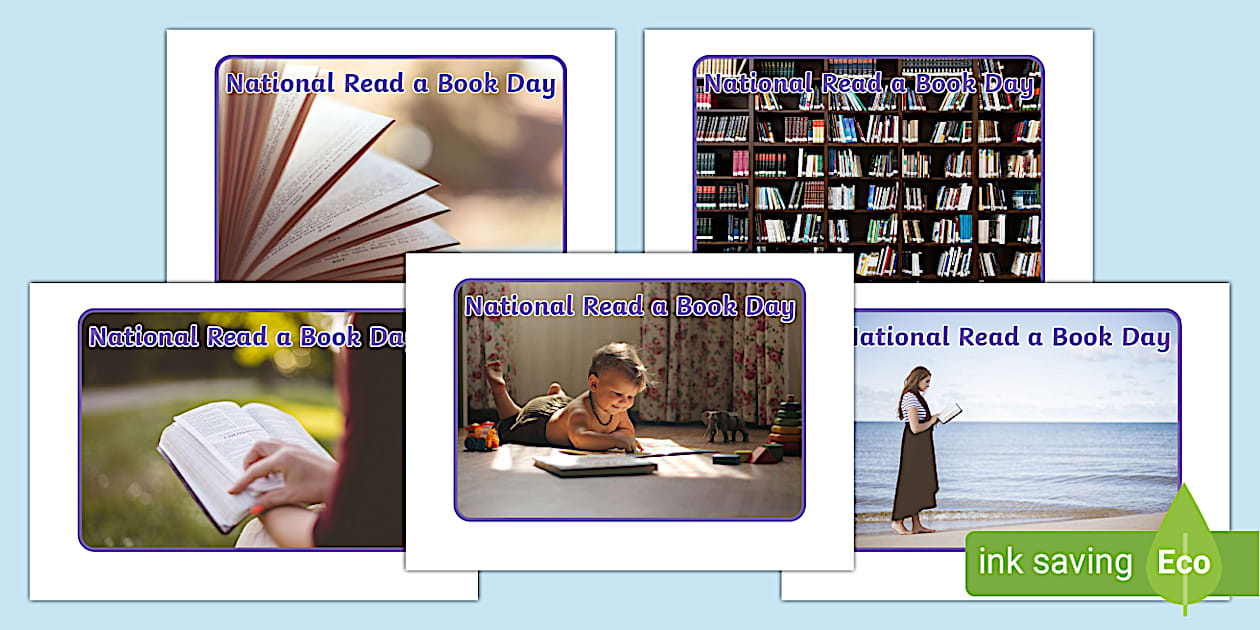 National Read a Book Day Photo Pack (teacher made) - Twinkl