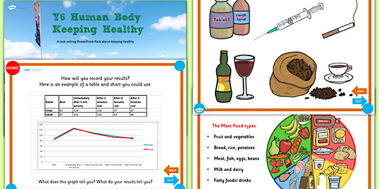 Year 6 Keeping Healthy Teaching PowerPoint (teacher made)