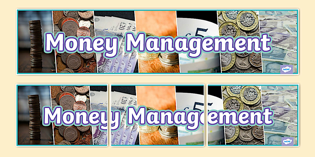 Money Management Photo Display Banner (teacher made)