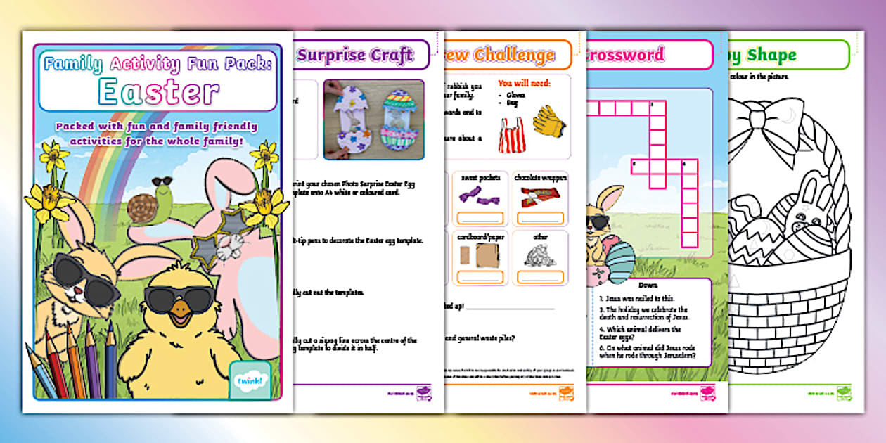 Family Activities Fun Pack: Easter (teacher made) - Twinkl