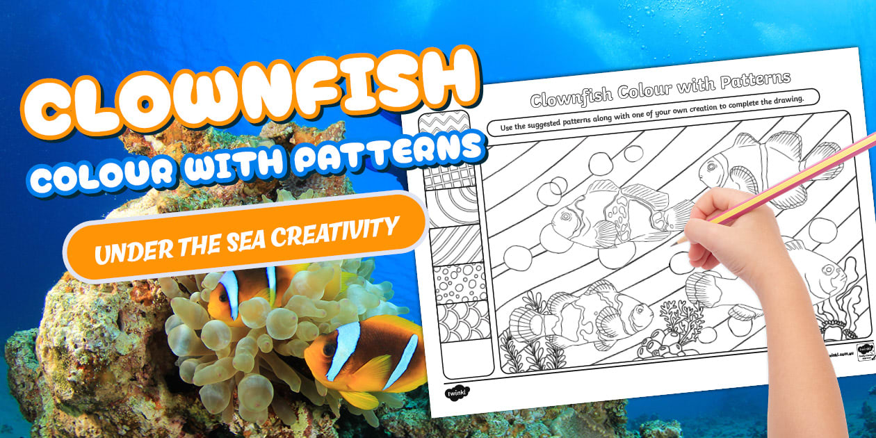 Clownfish Colour with Patterns Activity