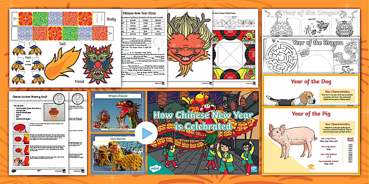 Year of the Dragon Chinese New Year Resource Pack - Twinkl