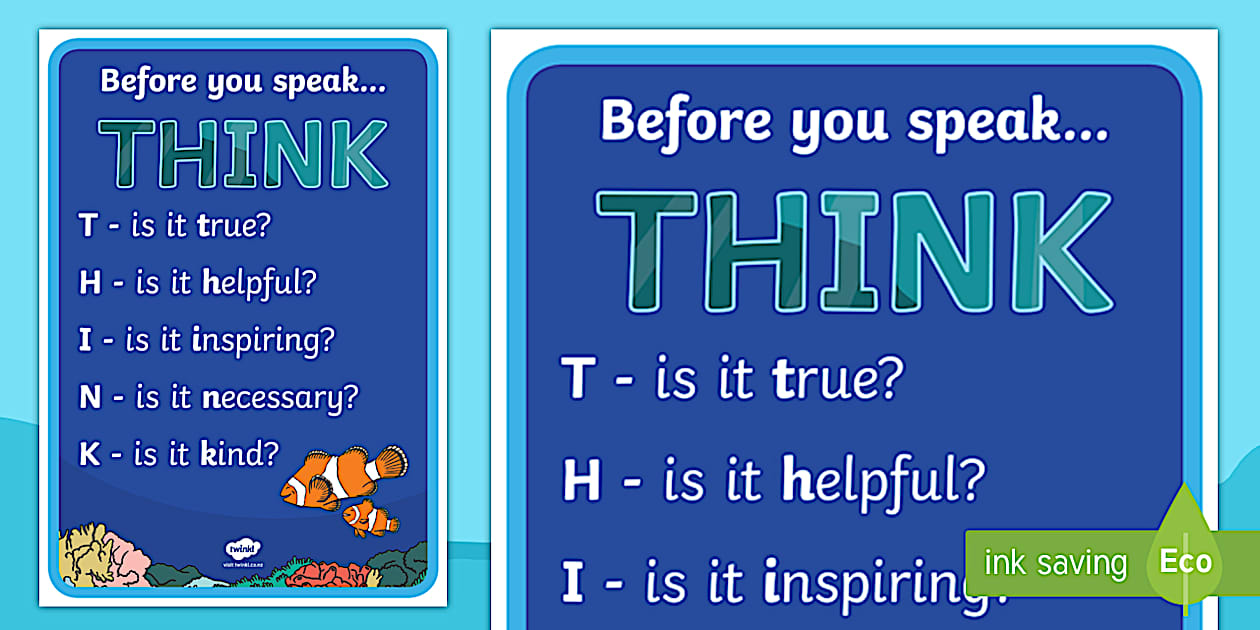 Under the Sea Think Display Poster (teacher made) - Twinkl