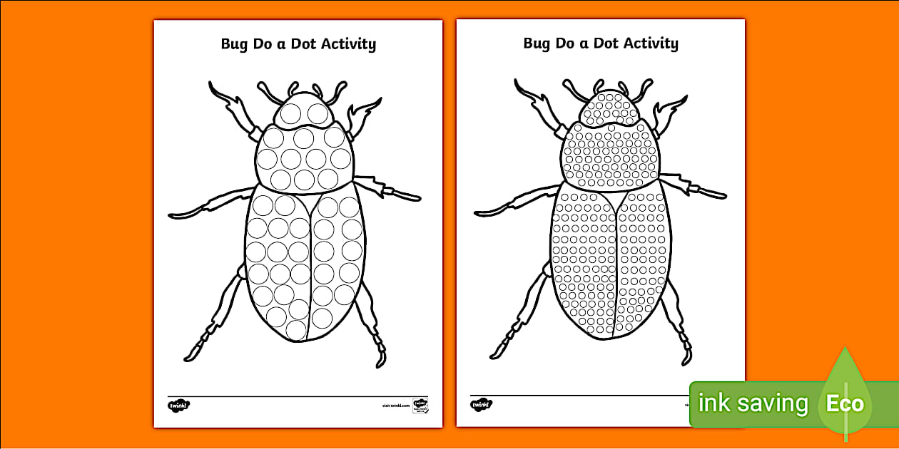 Bug Do-a-Dot Activity | Twinkl | Fine Motor Development KS1