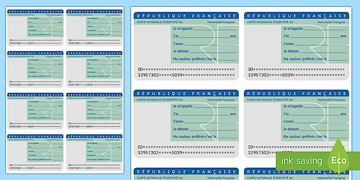 Editable All About Me Introduction Labels French - Twinkl