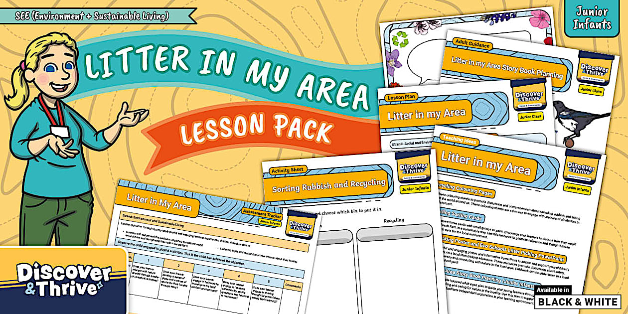 SEE (Environment + Sustainable Living) Litter in my Area Lesson Pack (Junior