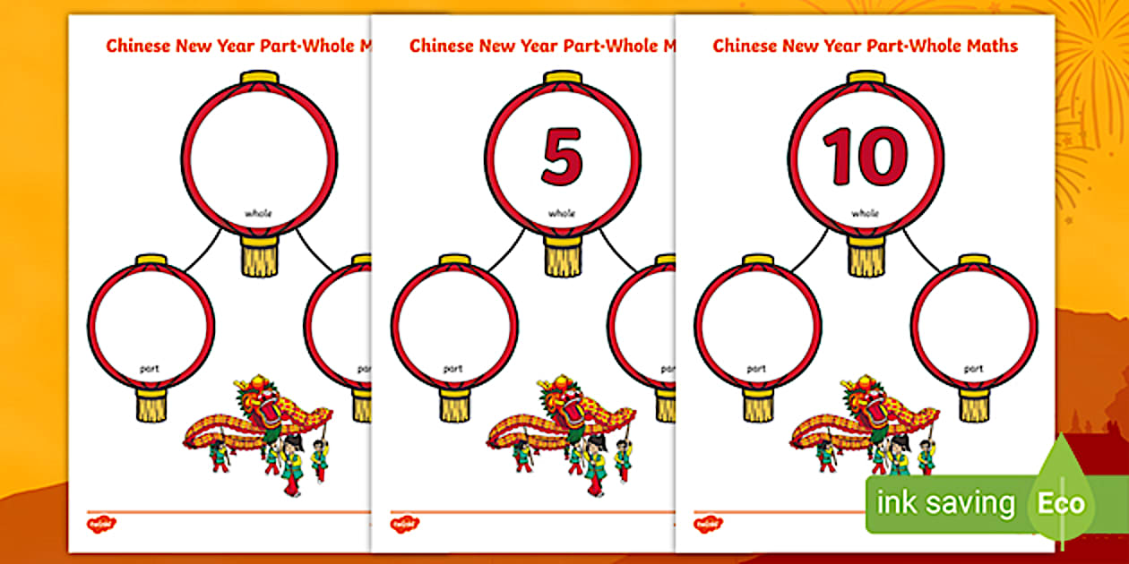 👉 Chinese New Year Part-Whole Maths Activities