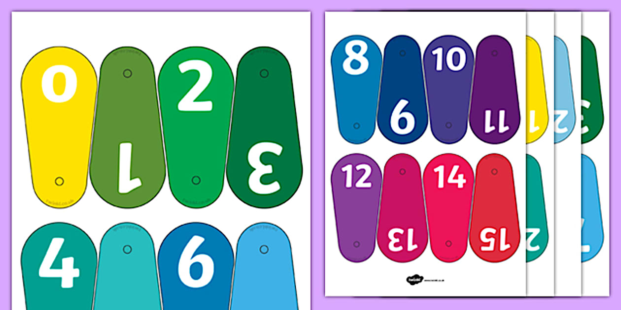 Number Fans 0-30 (teacher made) - Twinkl