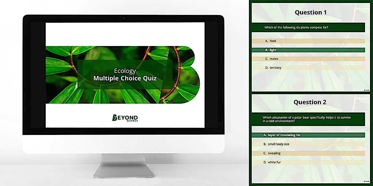 Ecology Multiple Choice Quiz | GCSE Biology | Beyond