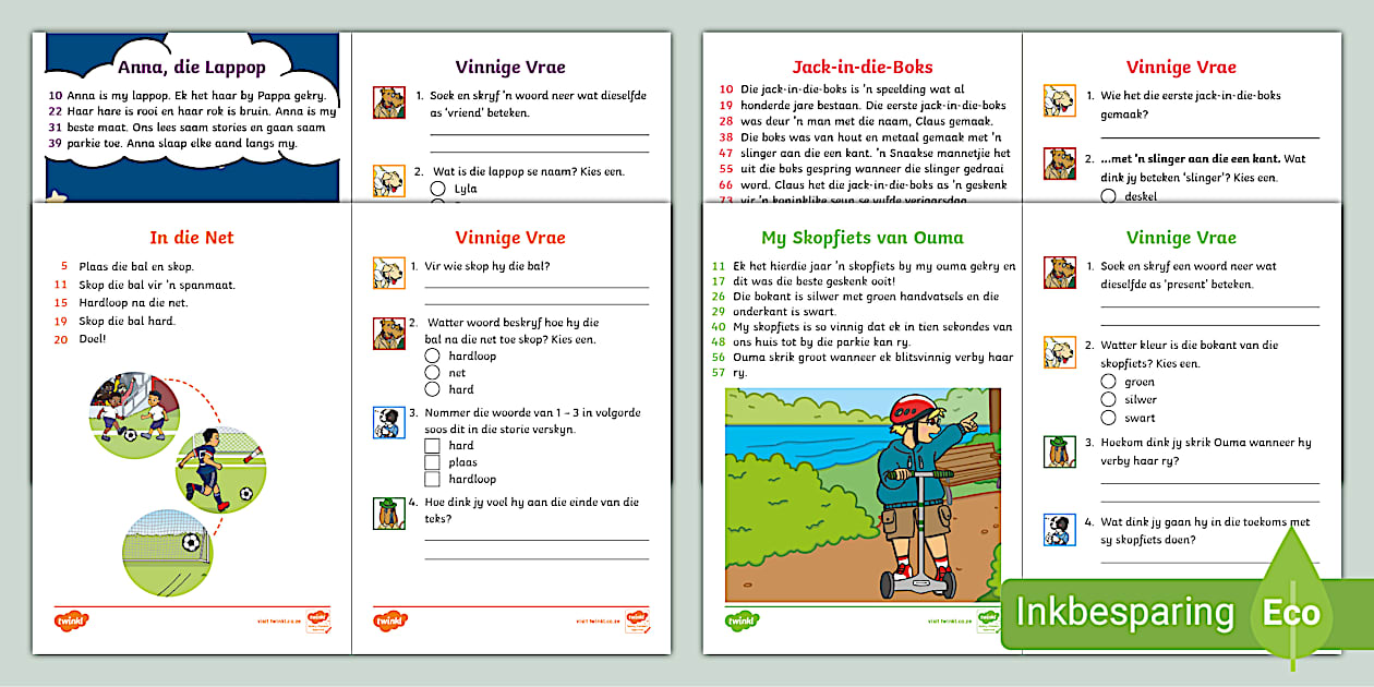 1-minuut Leeskaarte Speelgoed (teacher made) - Twinkl