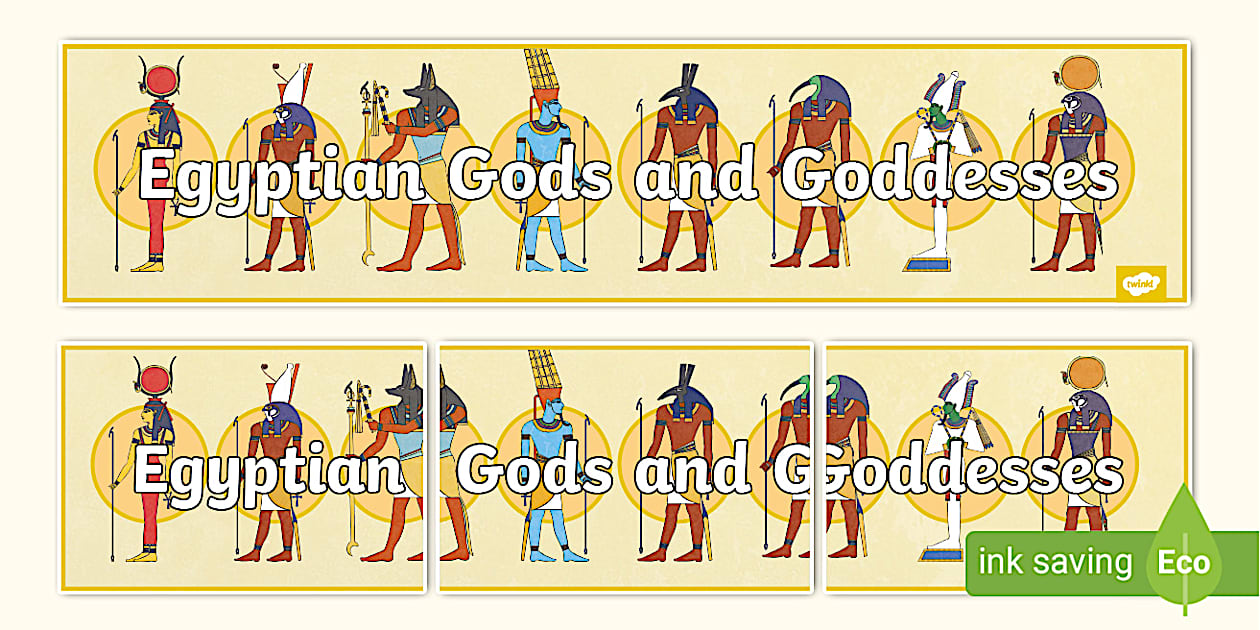 Egyptian Gods and Goddesses Display Banner (teacher made)