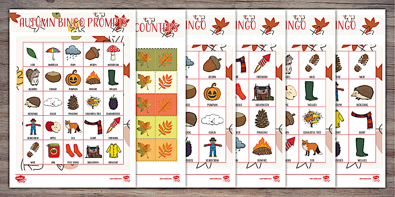 Autumn Bingo Game Printable | Twinkl Party - Twinkl