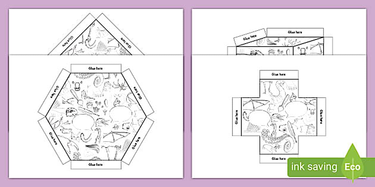 Animal Parts Never-Ending Tessellation Colouring - Twinkl