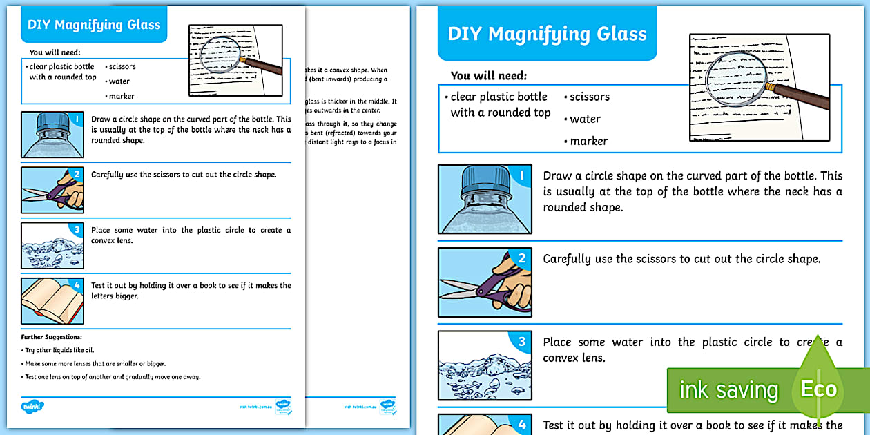 A Magnifying Glass Craft Template | Science | Twinkl