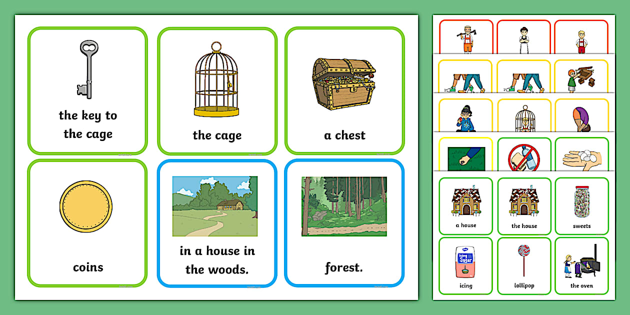 Hansel and Gretel Colourful Semantics - Twinkl