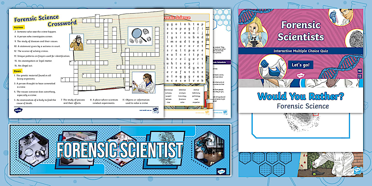 STEM Jobs: Forensic Scientist Resource Pack (teacher made)