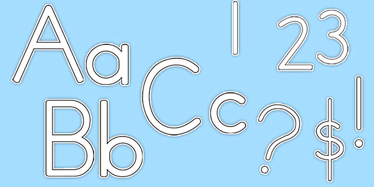 Editable Blank Display Lettering Australia - Twinkl