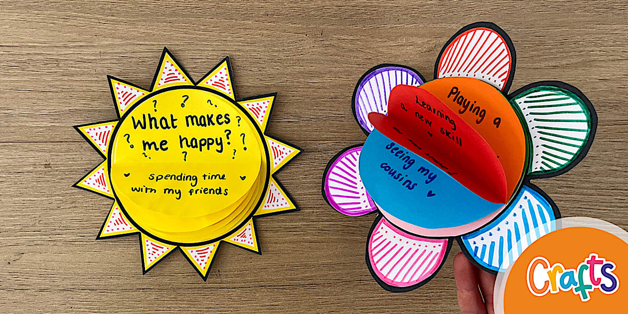 What Makes Me Happy Craft (teacher made) - Twinkl
