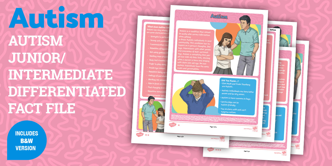 Autism Fact File for Junior/Intermediate
