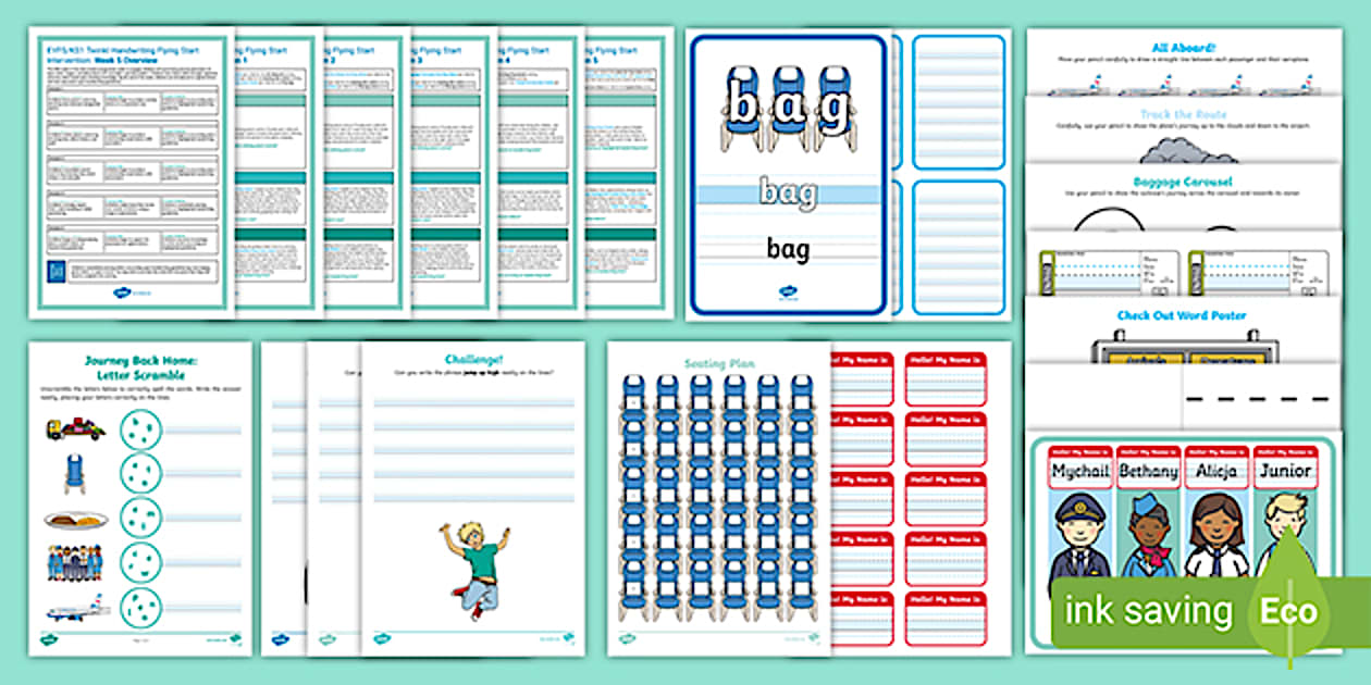 Twinkl Handwriting Flying Start Intervention: Week 5