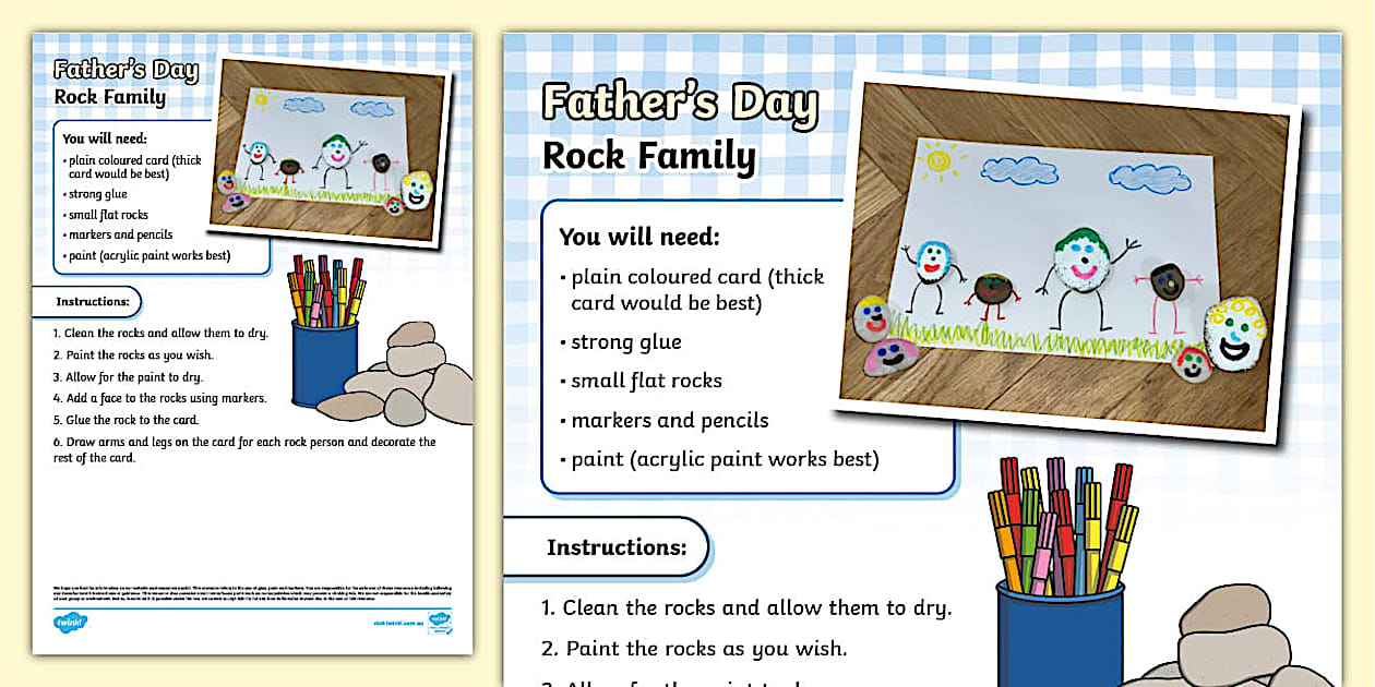 Father's Day Rock Family