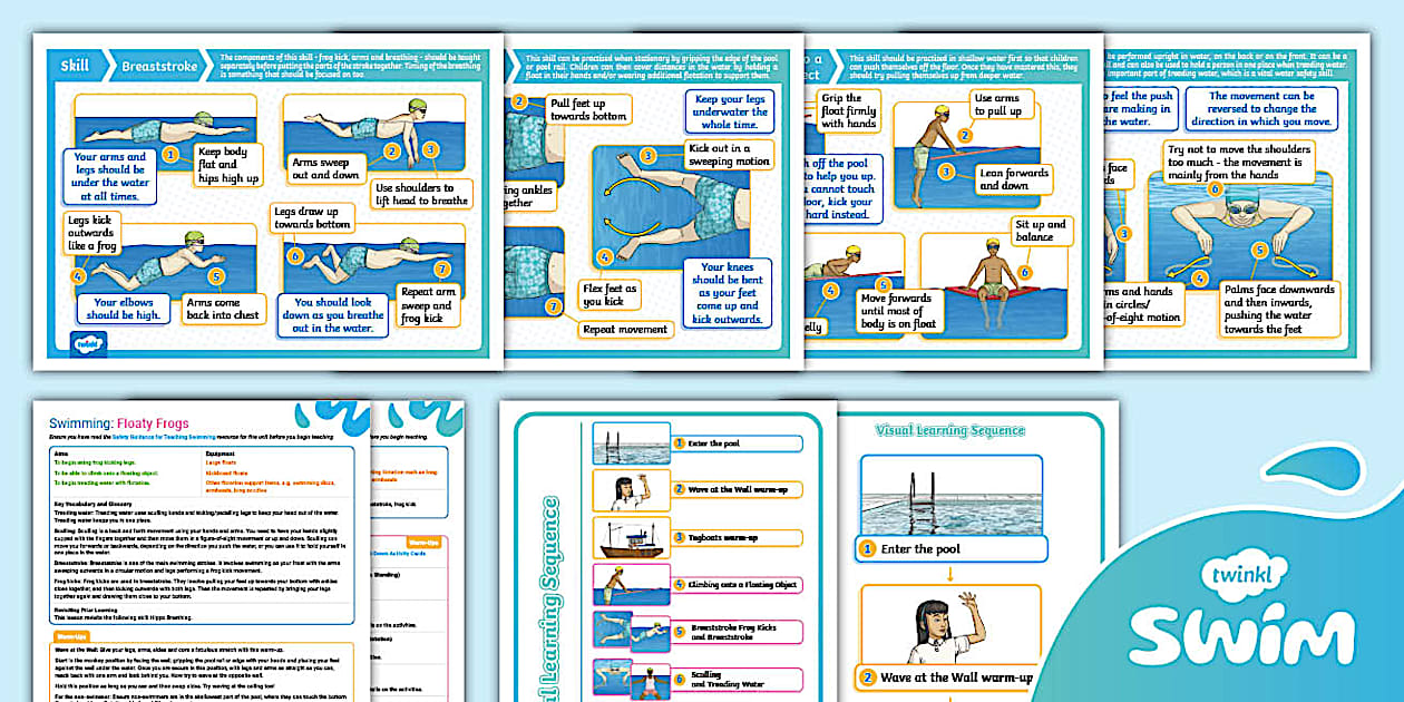 Twinkl Swim - Stage 2 (Beginners) Lesson 3 - Floaty Frogs